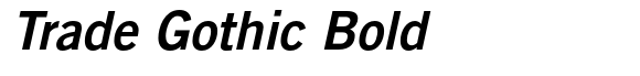 Trade Gothic Font | Webfont & Desktop | MyFonts