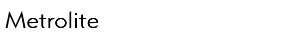Metrolite #2 Font | Webfont & Desktop | MyFonts
